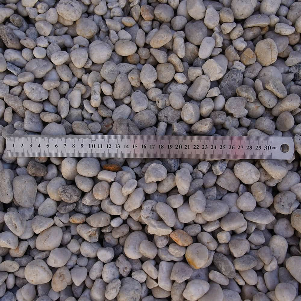 Cowra White Pebbles 20mm - Bulk Decorative Gravel by Tonne