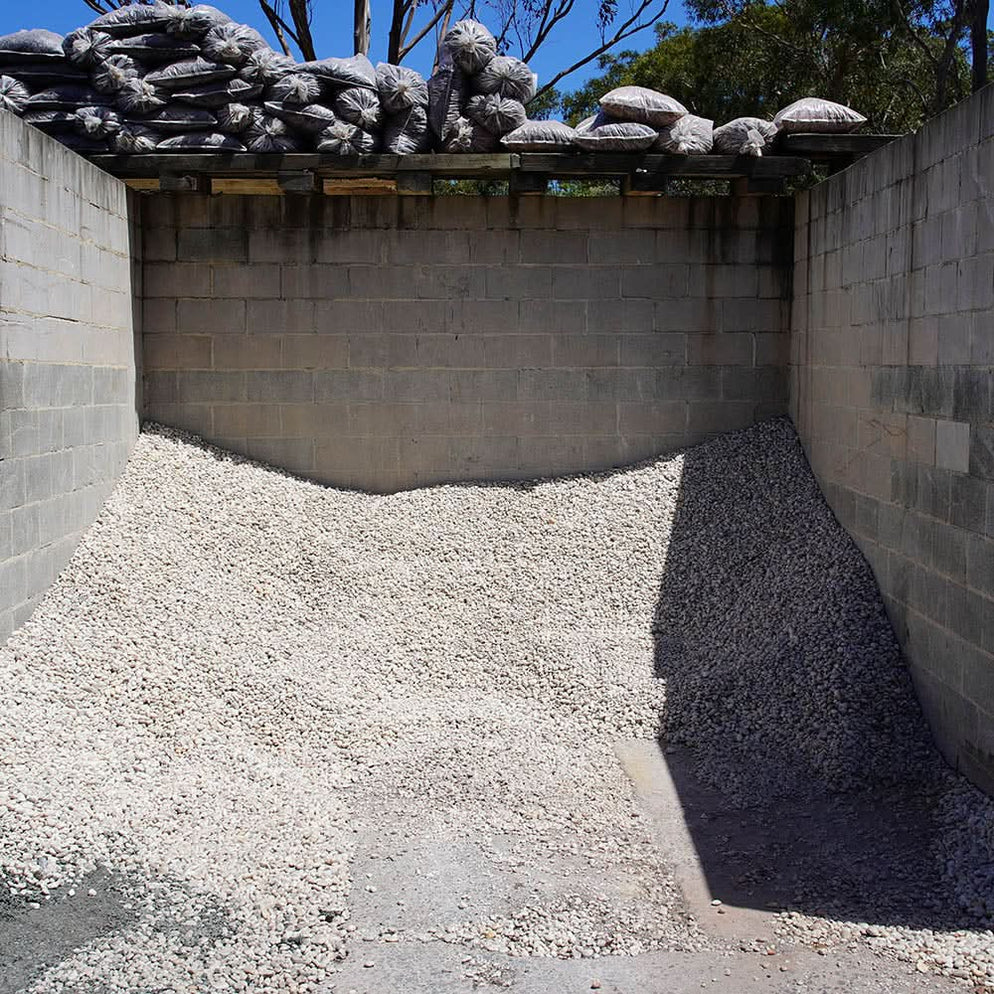 Cowra White Pebbles 20mm - Bulk Decorative Gravel by Tonne