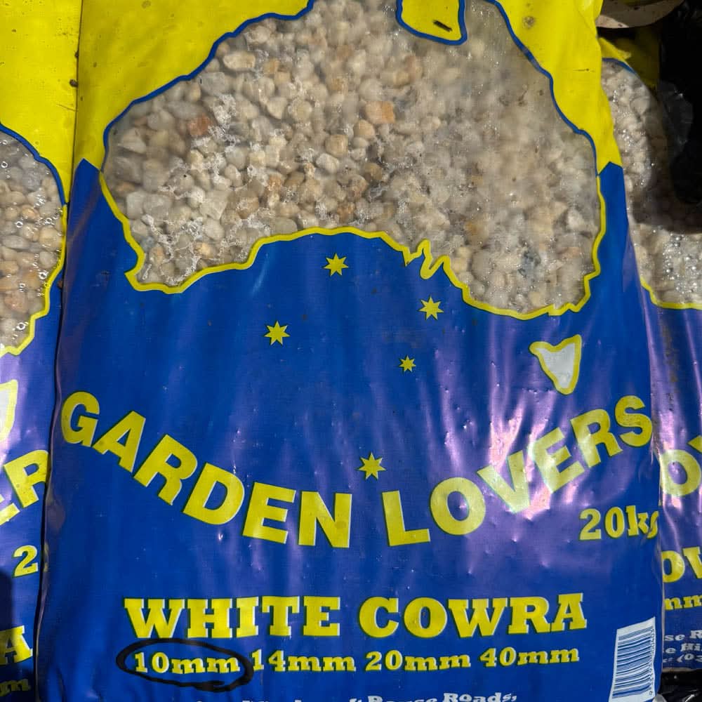 Cowra White 10mm Gravel - Fine Decorative Pebbles for Gardens